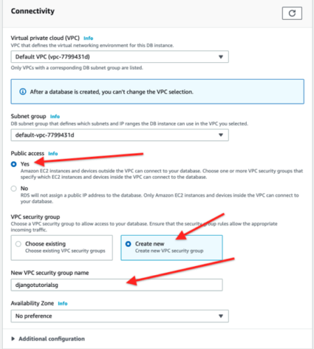 AWS RDS PostgreSQL Instance for Django Project Django.How